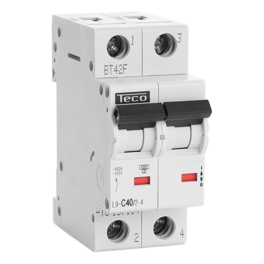 Disjoncteur TC 2P 40A 4.5kA courbe C - Enecsol